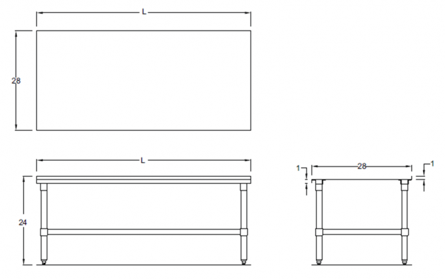 Stainless Steel Equipment Stands with Under Shelf - Cleanroom Synergy
