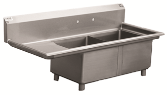 Two Sink Compartments with One or Two Drain Boards - Cleanroom Synergy